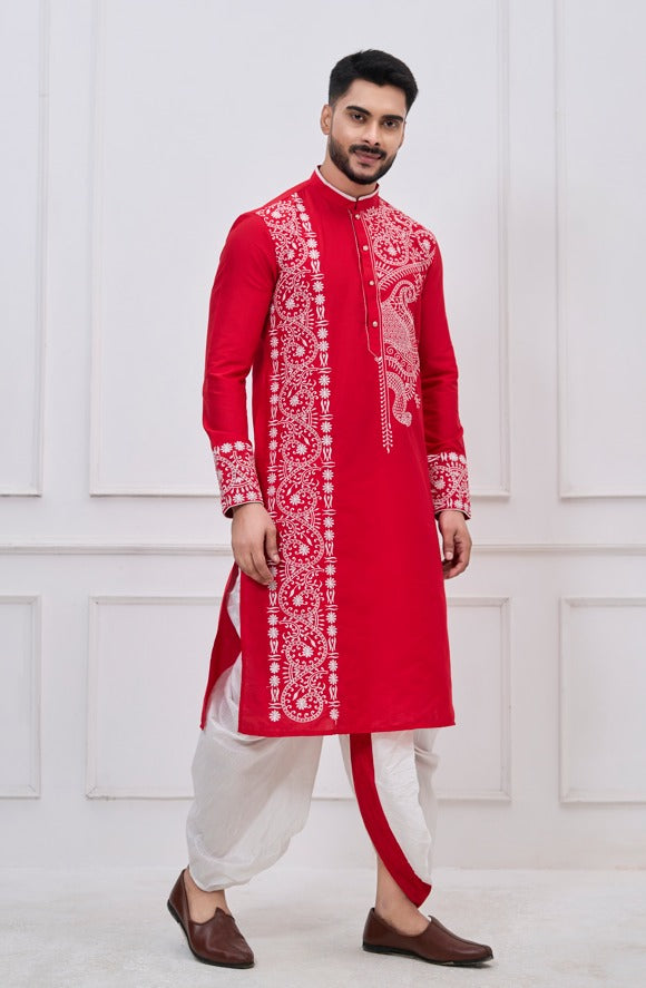 Embrace Timeless Tradition with the Bengali Dhoti Kurta – A Royal Look ...